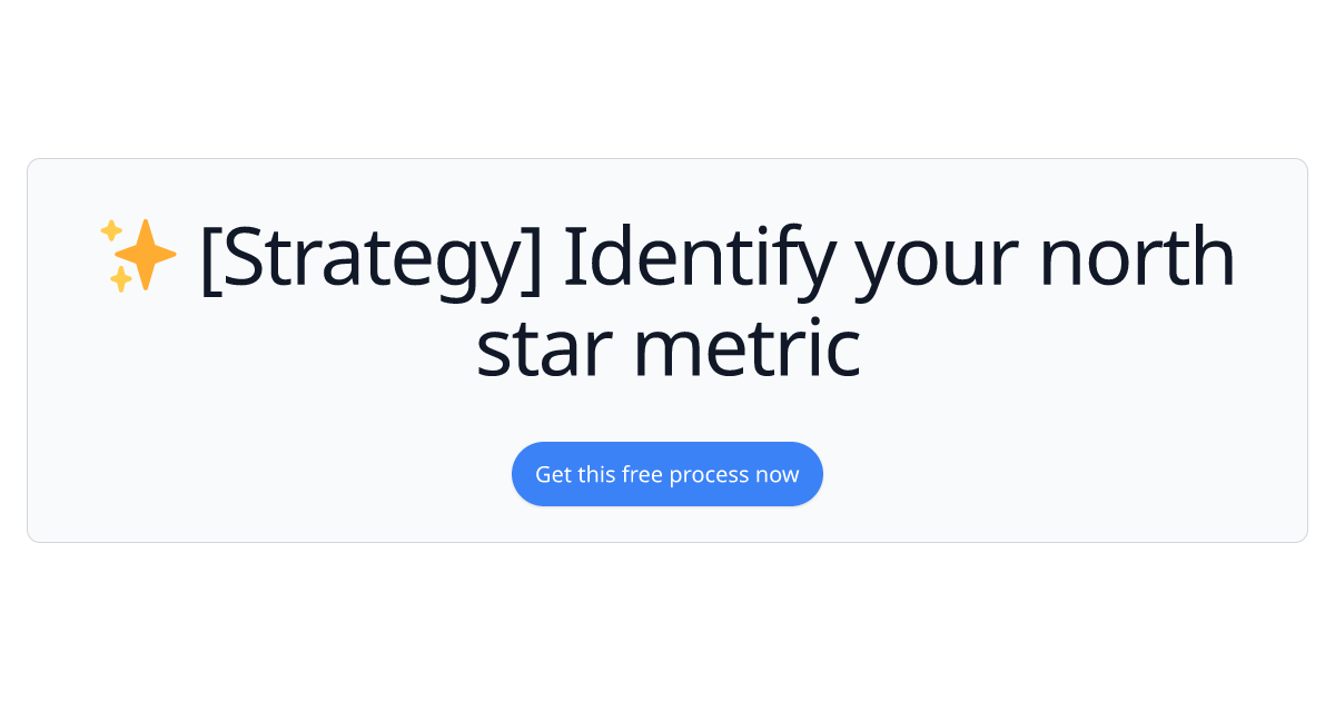 [Strategy] Identify your north star metric | Calm Business OS